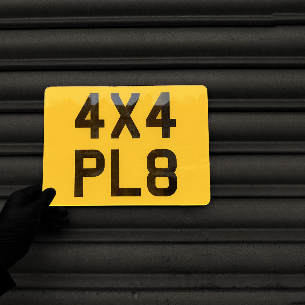 4x4 Number Plate | Registration Plates for any 4X4