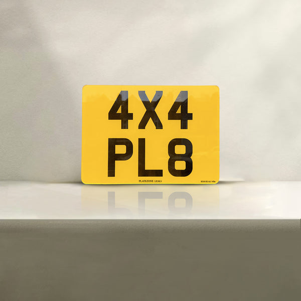 4x4 Number Plate | Registration Plates for any 4X4