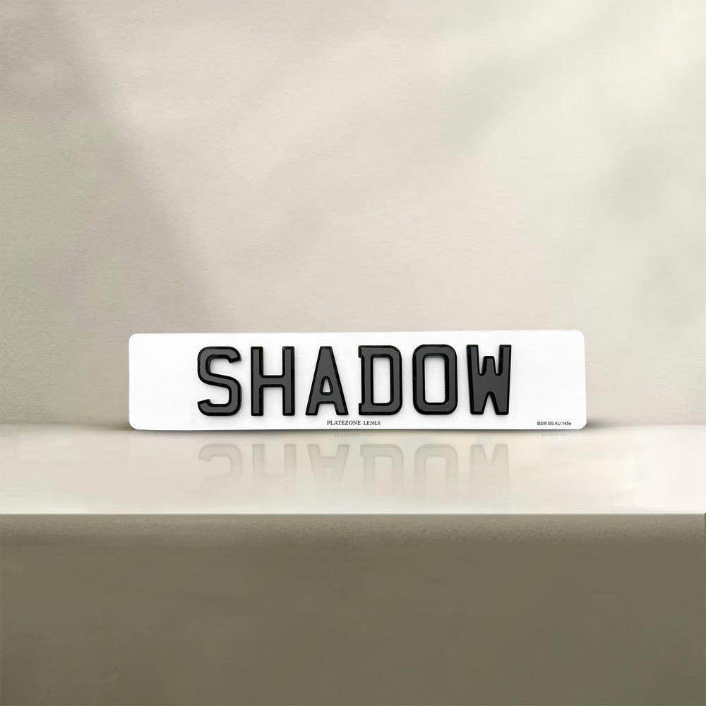 Buy Shadow Number Plate - (Front & Rear)