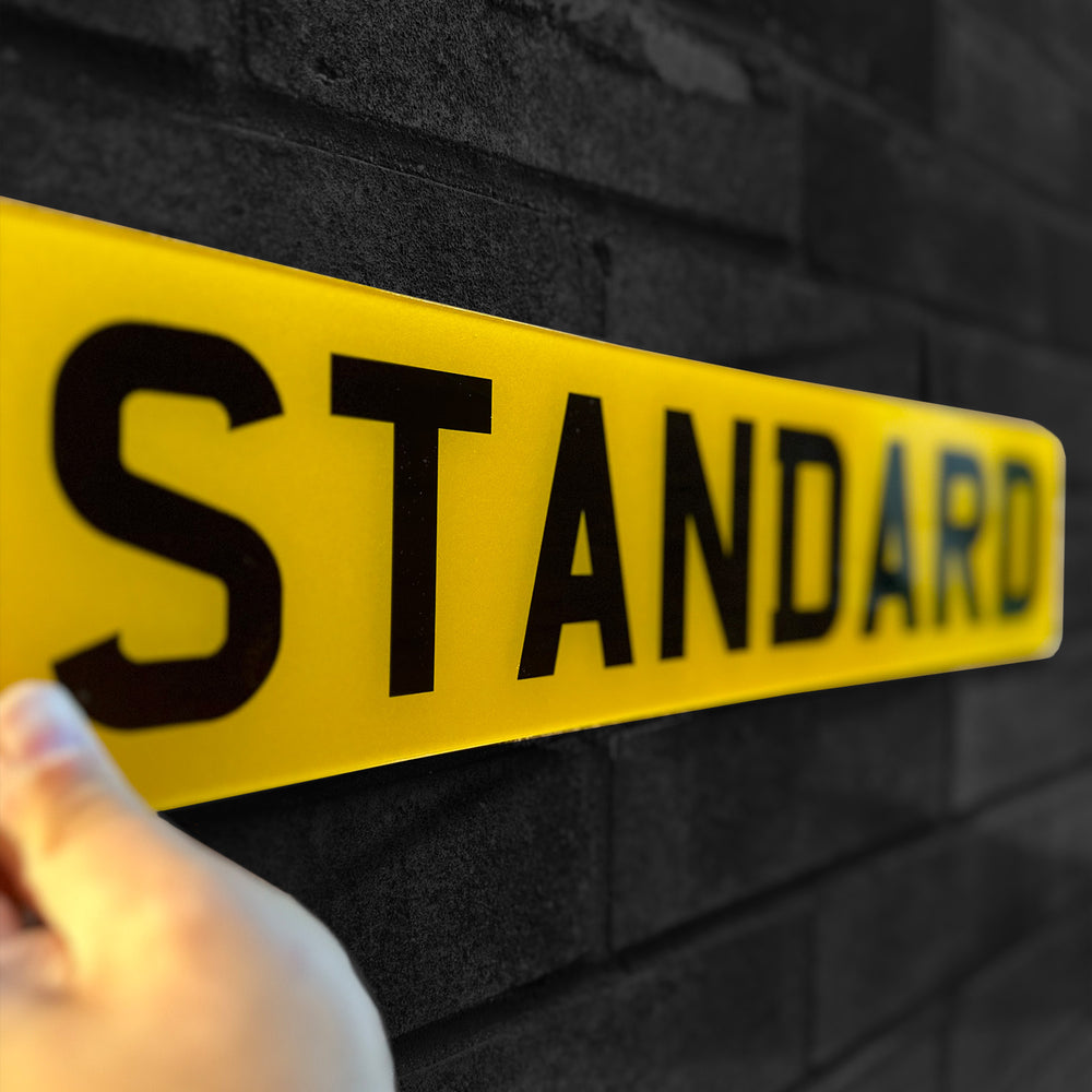 Standard Number Plate - (Front & Rear)