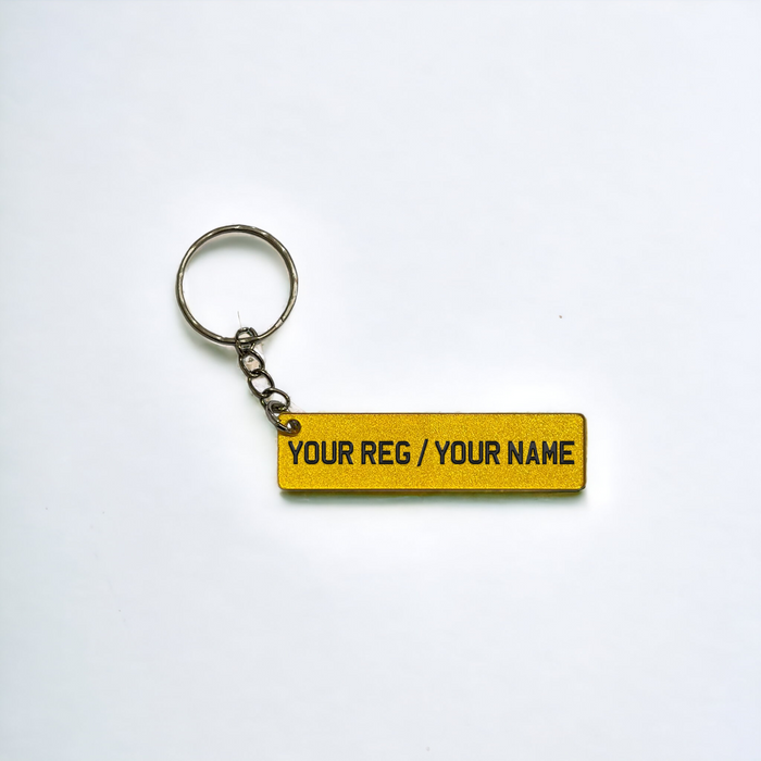 Plate Keyrings | Number Plate Keyring Personalised
